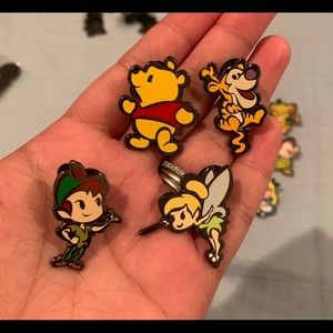Disney | Accessories | Disney Cute Stylized Pin Set | Poshmark